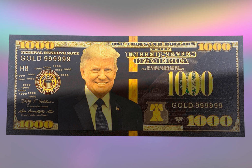VIP Golden Trump Bucks Reviews - Commemorative Donald Trump Bills ...